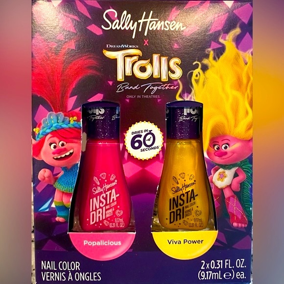 Sally Hansen | Makeup | Trolls X Sally Hansen Insta Dri Polish Set ...